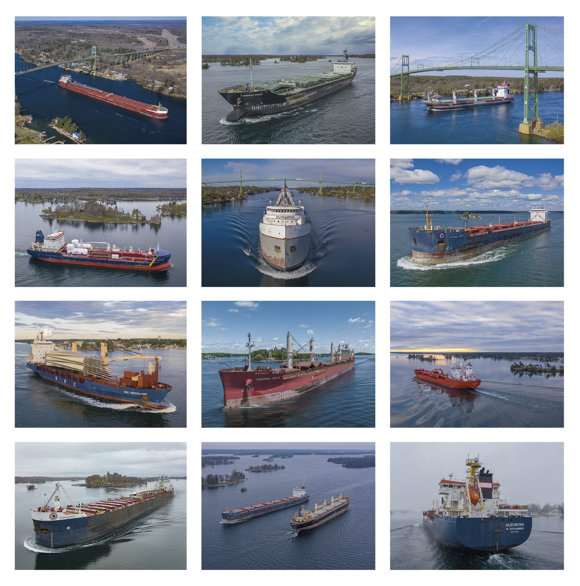 2025 Calendar - Ships of The Seaway - Johnny Truesdell - 1000 Islands ...