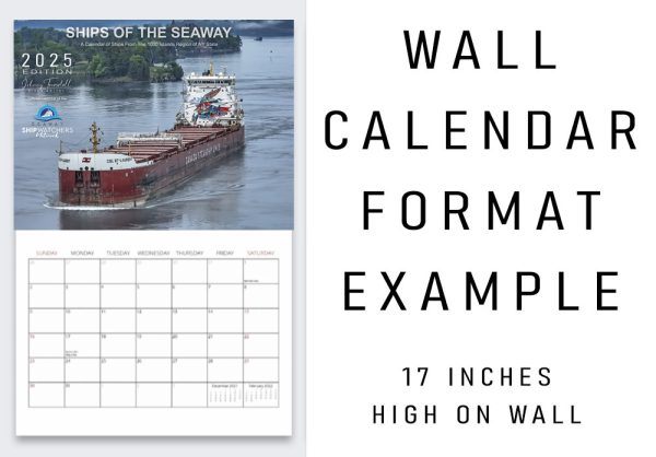 2025 Calendar - Ships of The Seaway - Johnny Truesdell - 1000 Islands ...